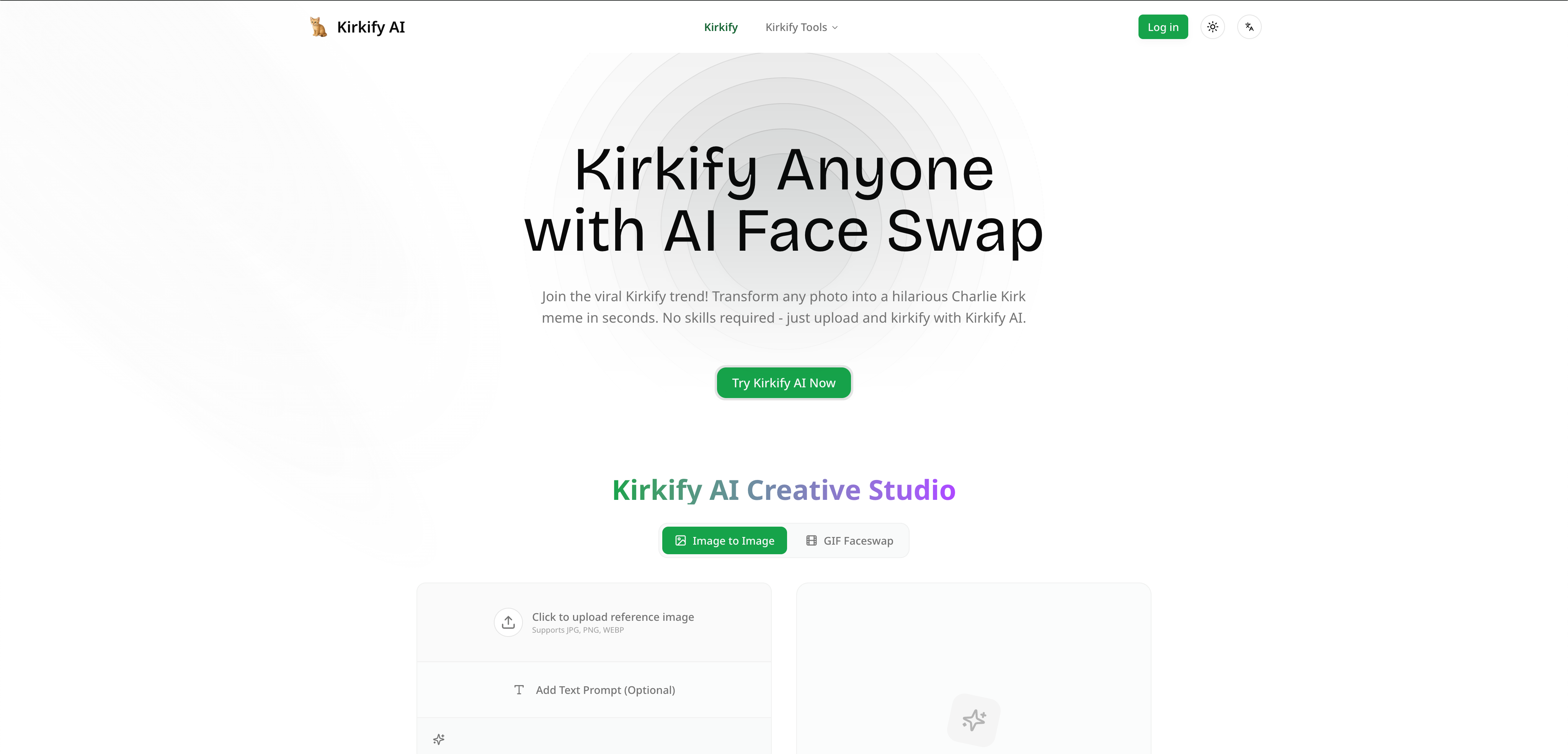 Free Kirkify AI | Try Kirkify AI Face Swap Generator Now